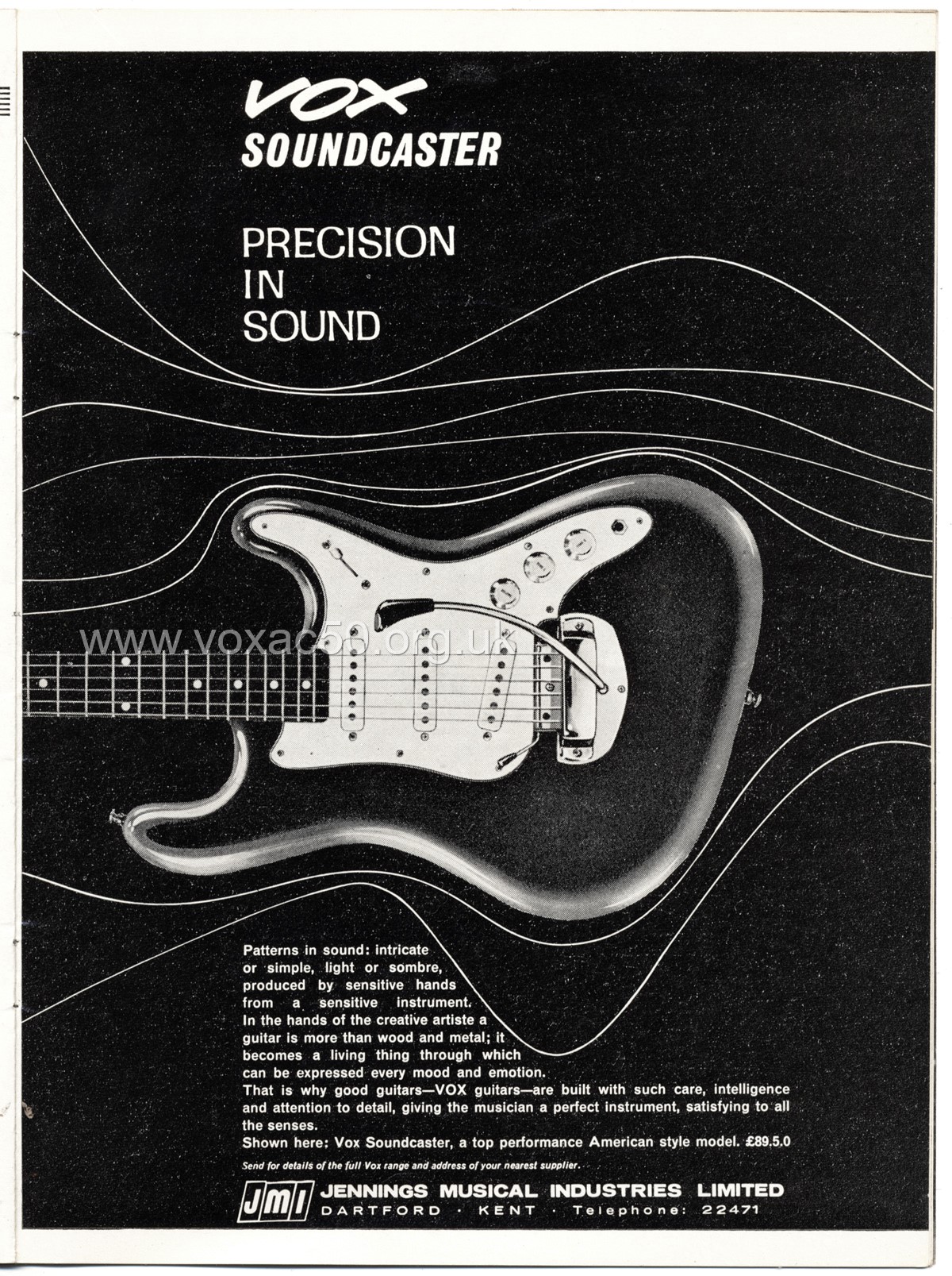 Vox adverts in Beat Monthly (Beat Instrumental) magazine 1964